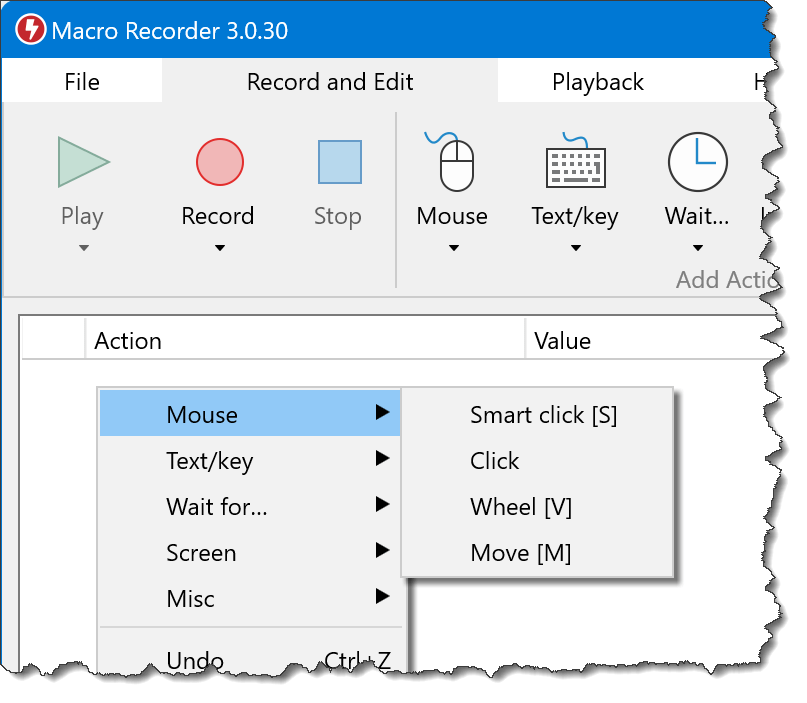Macro Recorder Build Macro Step by step