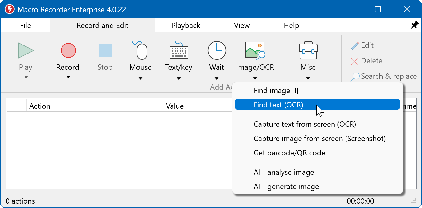 Macro Recorder - Capture features